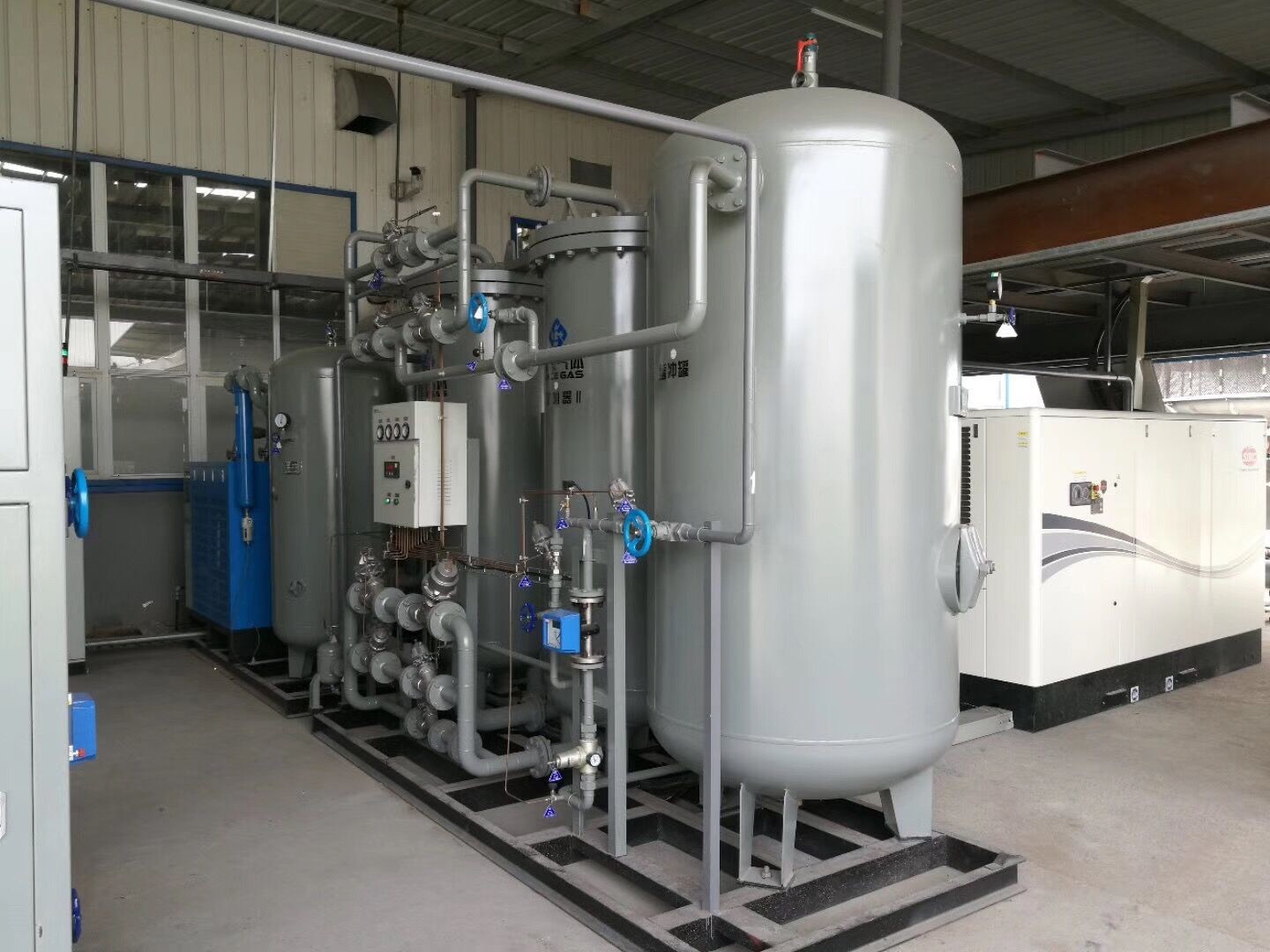 High Speed Nitrogen Generation Plant , Steel Mobile Nitrogen Gas Generator