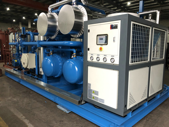 Skid Mounted Hydrocarbon Recovery Unit , Refrigerant Recovery Machine ...