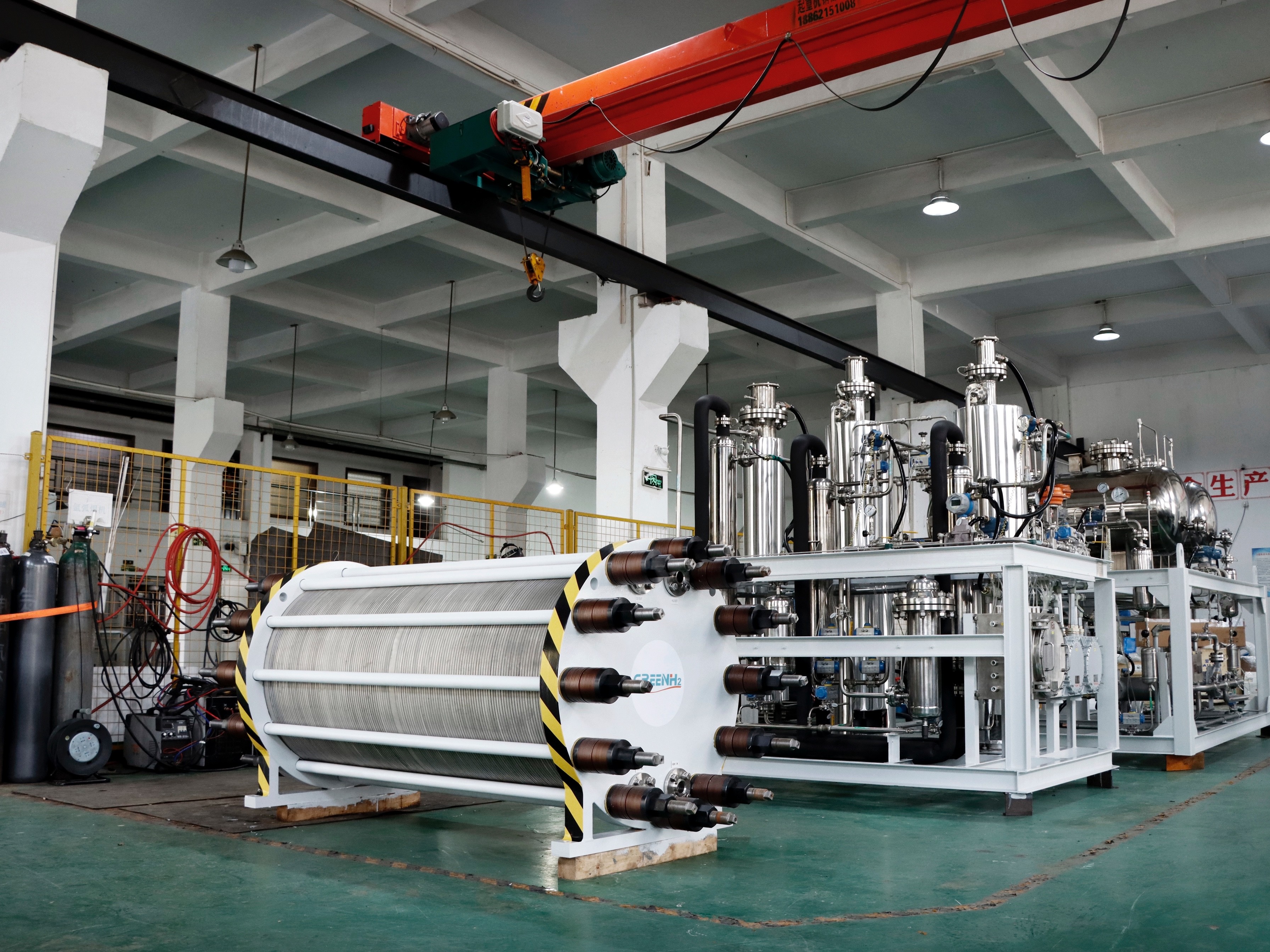 Green Hydrogen Production Plant Water Electrolyzer High Purity ...
